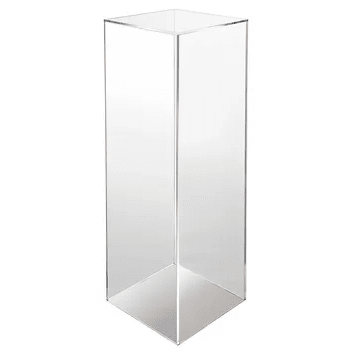 Clear Plinth - 90cm – Wellington Wedding Hire