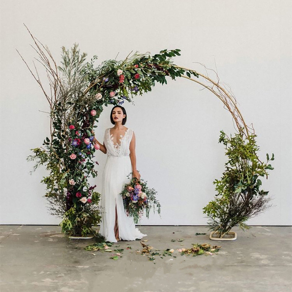 Circular Wedding Arch / Backdrop – Wellington Wedding Hire